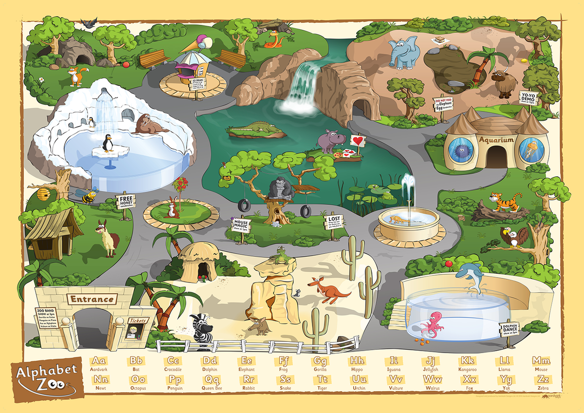 Alphabet Zoo Poster – Tiger Moon