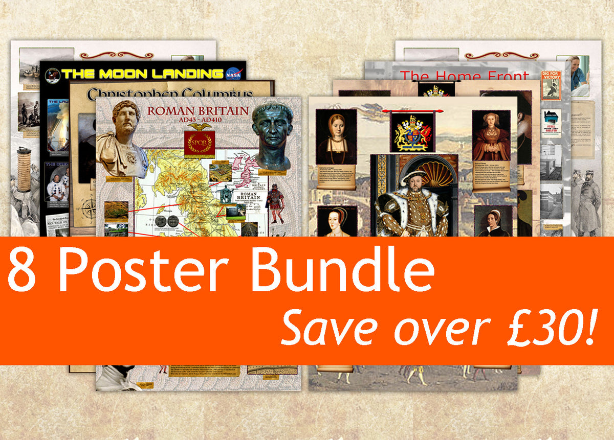 8 History Posters Special Offer Bundle – Tiger Moon