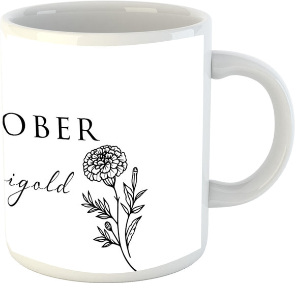 Birth Flower Mug - October – Tiger Moon
