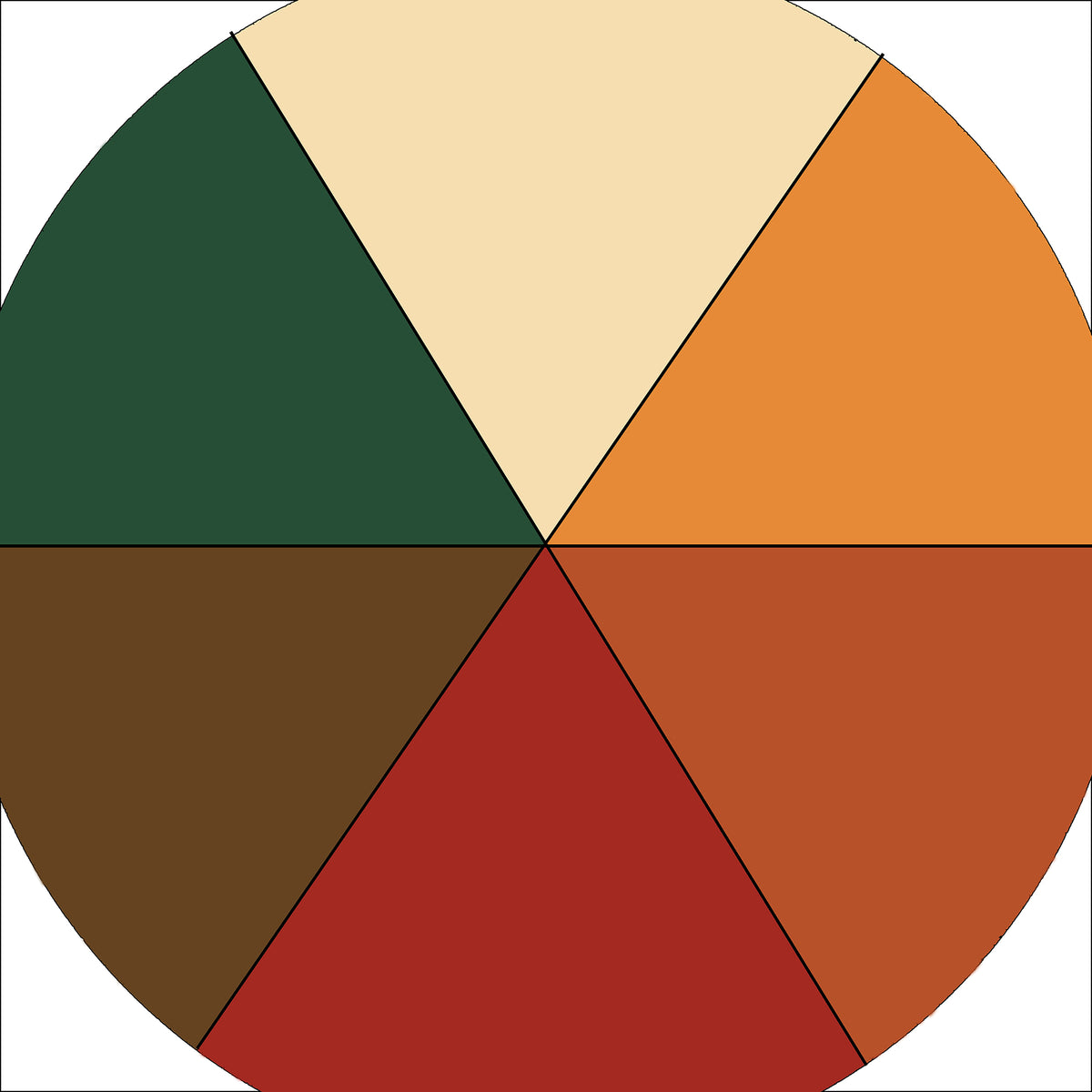 Autumn colour wheel Tuff Tray insert – Tiger Moon