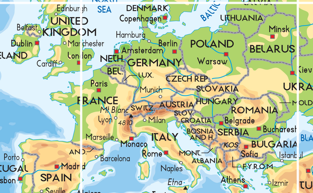 World Map Bee-Bot Mat – Tiger Moon