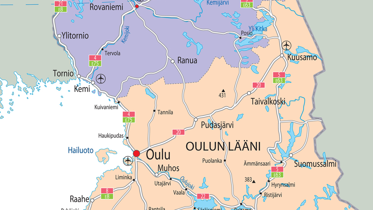 Finland Political Map