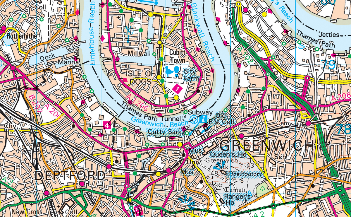 Greater London County Map – Tiger Moon