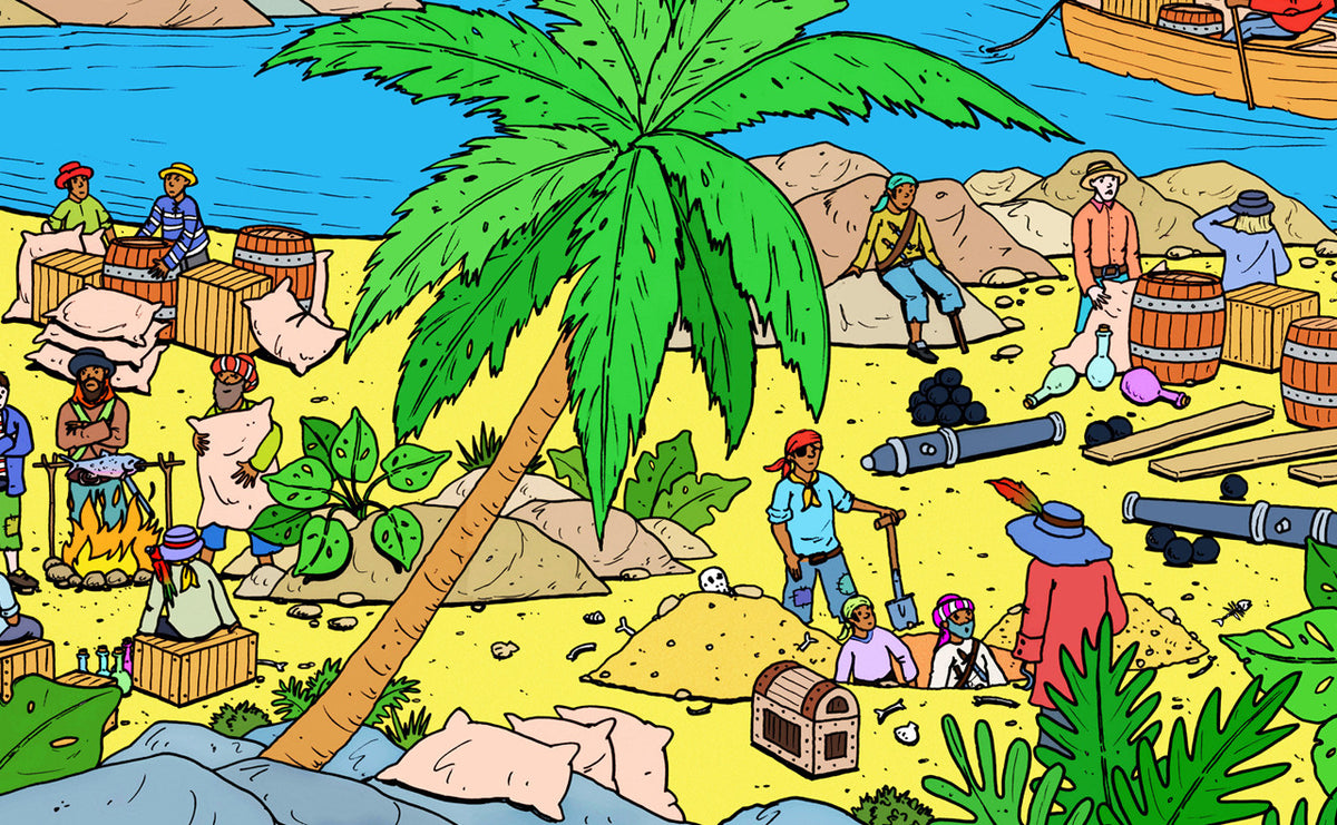 Pirate Free Standing Role Play Scene Setter – Tiger Moon