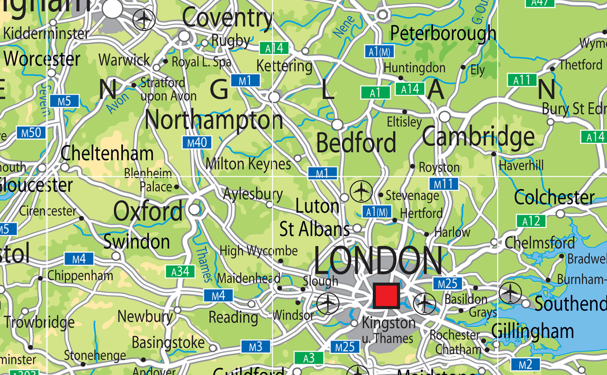 UK Map Bee-Bot Mat – Tiger Moon