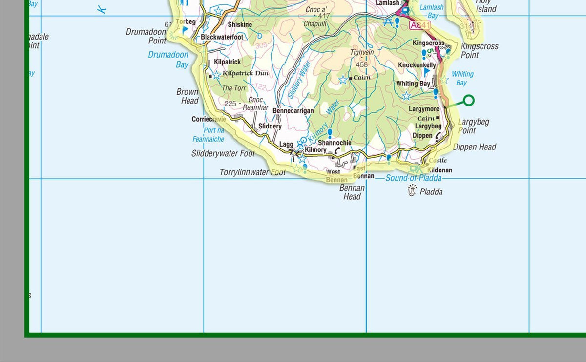 North Ayrshire County Map – Tiger Moon