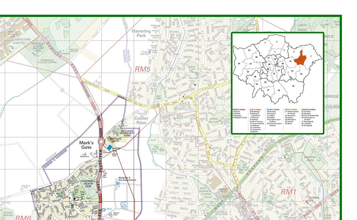 Barking & Dagenham London Borough Map – Tiger Moon