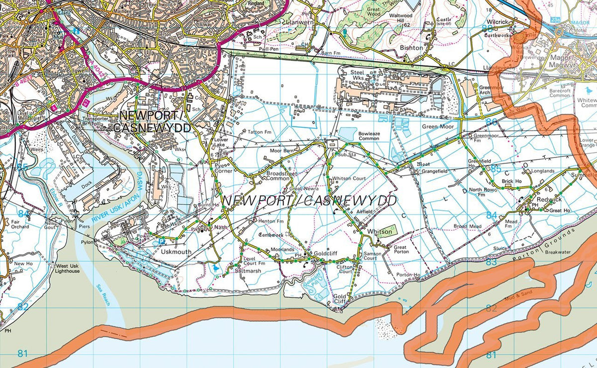 Newport County Map – Tiger Moon