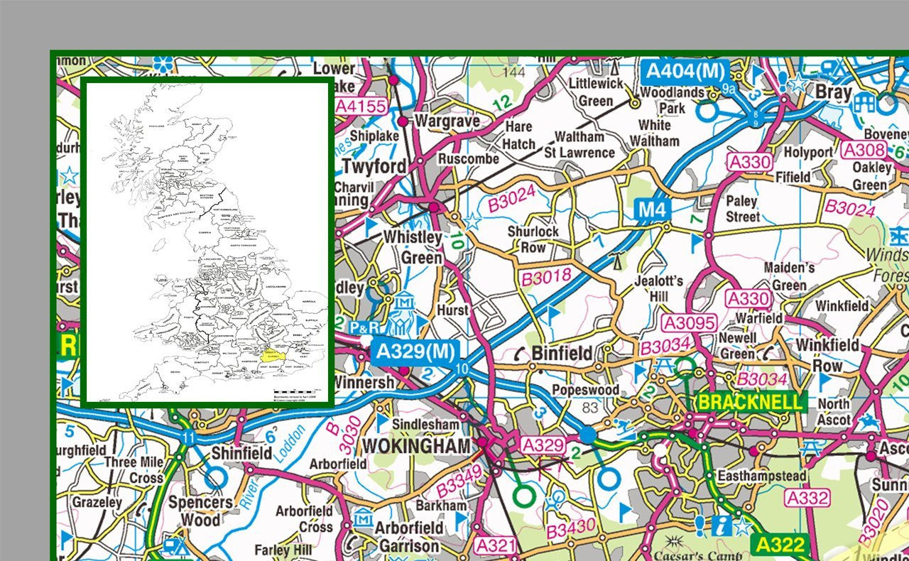 Detailed Map Of Surrey England