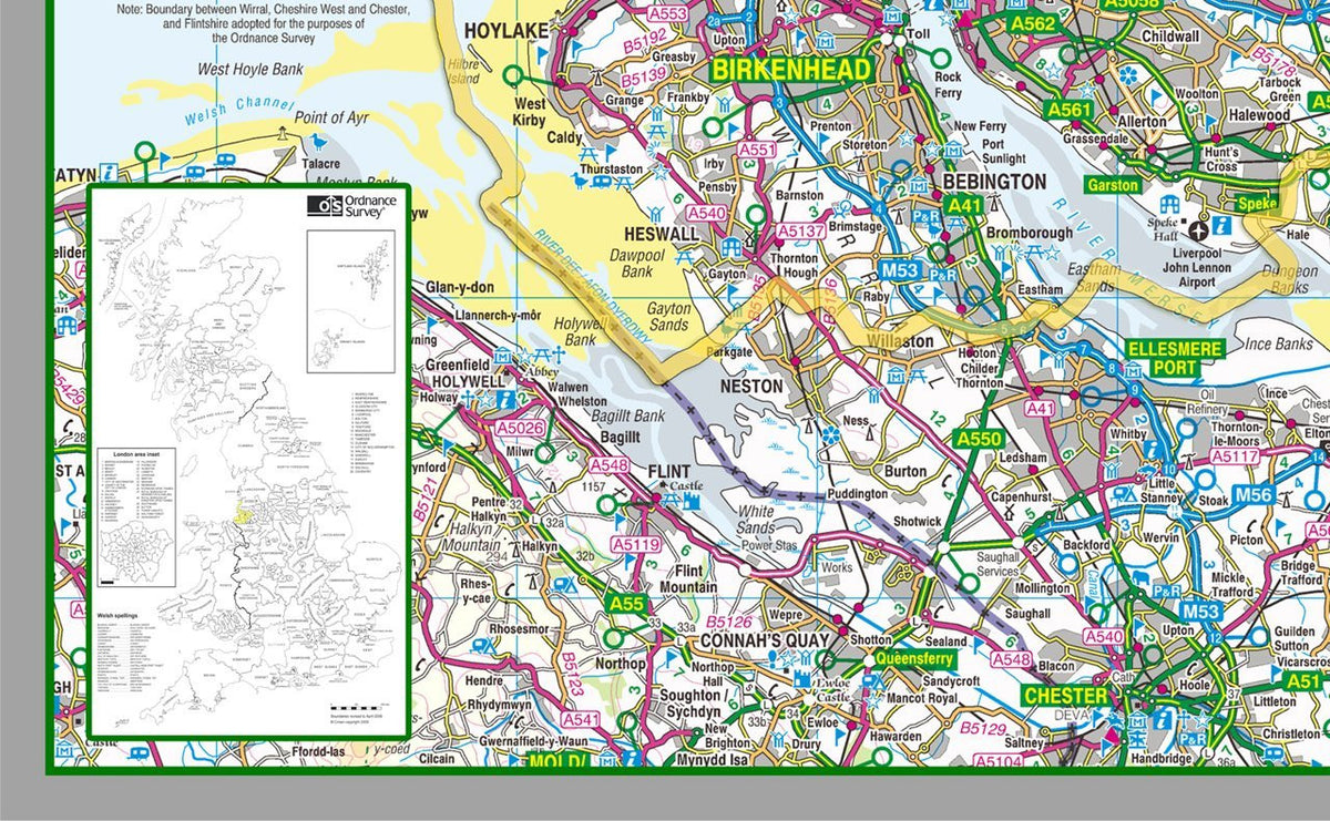 Merseyside County Map – Tiger Moon