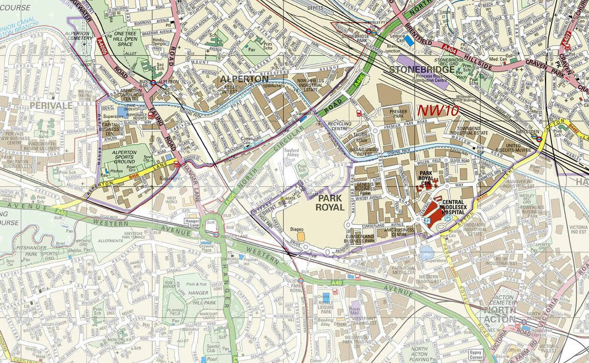 Brent London Borough Map – Tiger Moon