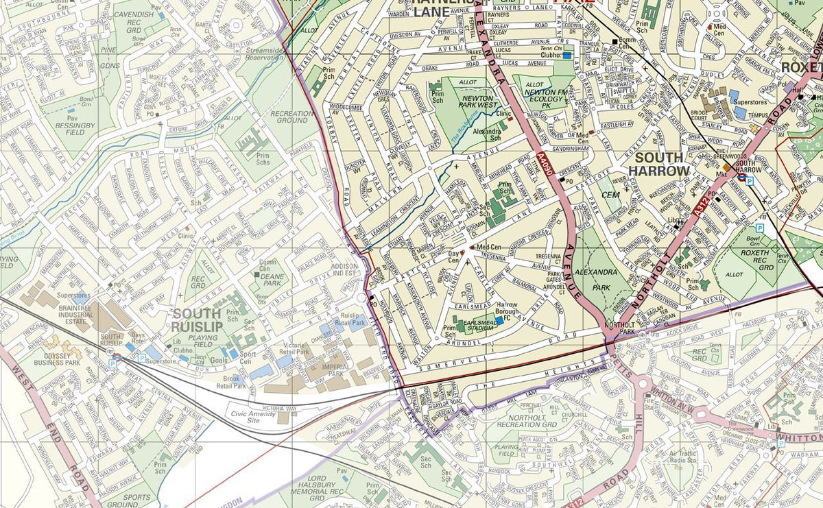 Harrow London Borough Map – Tiger Moon