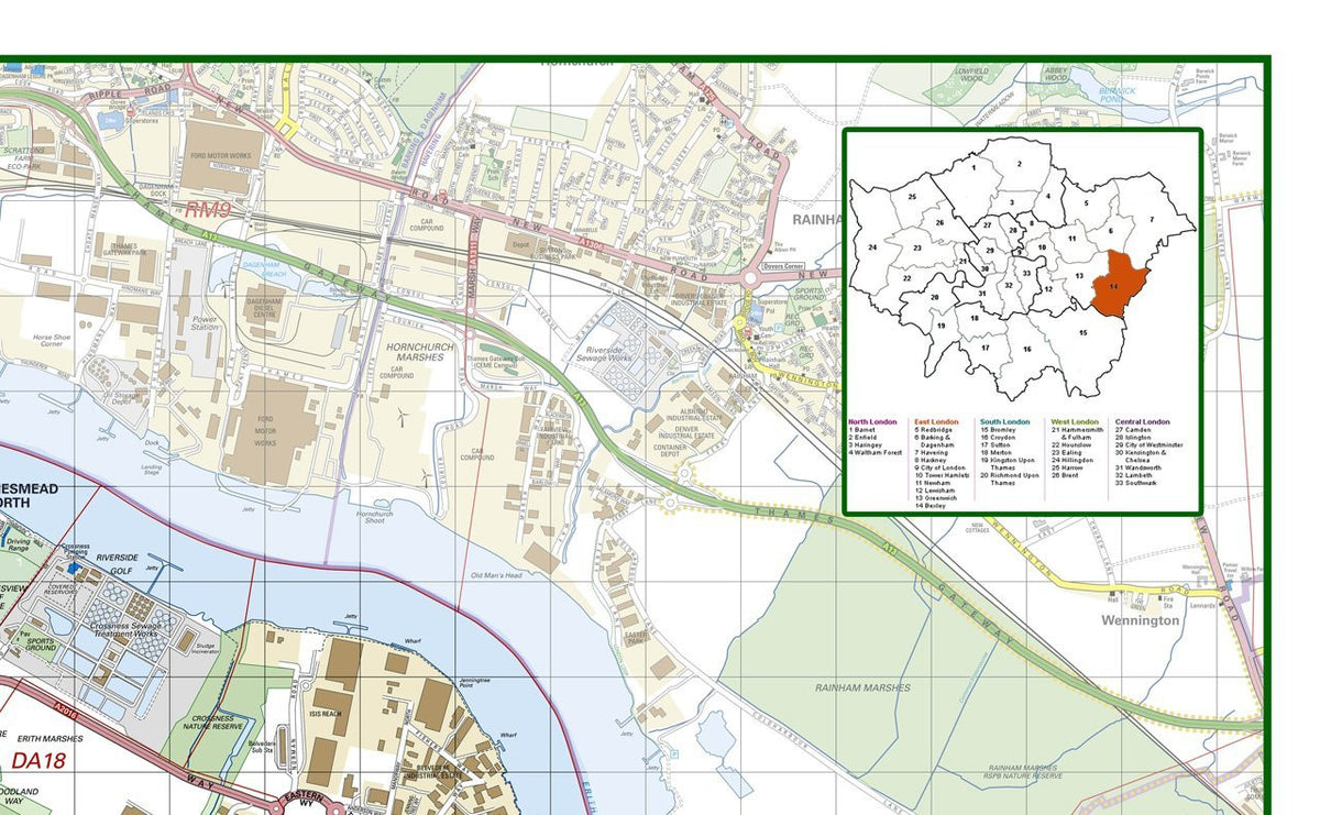 Bexley London Borough Map – Tiger Moon