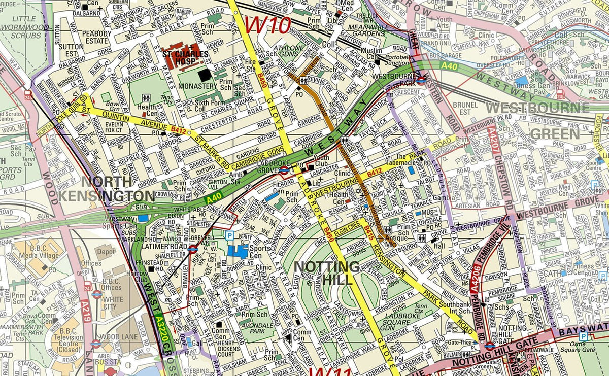 Kensington & Chelsea London Borough Map – Tiger Moon