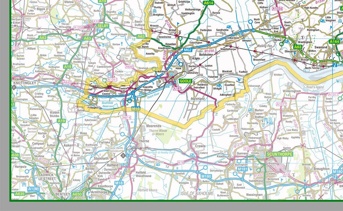 East Riding Of Yorkshire County Map – Tiger Moon