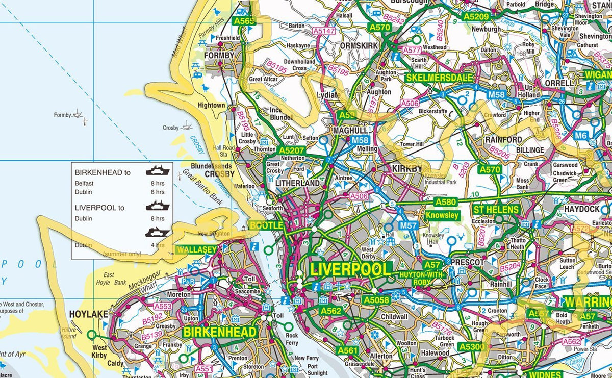Merseyside County Map – Tiger Moon