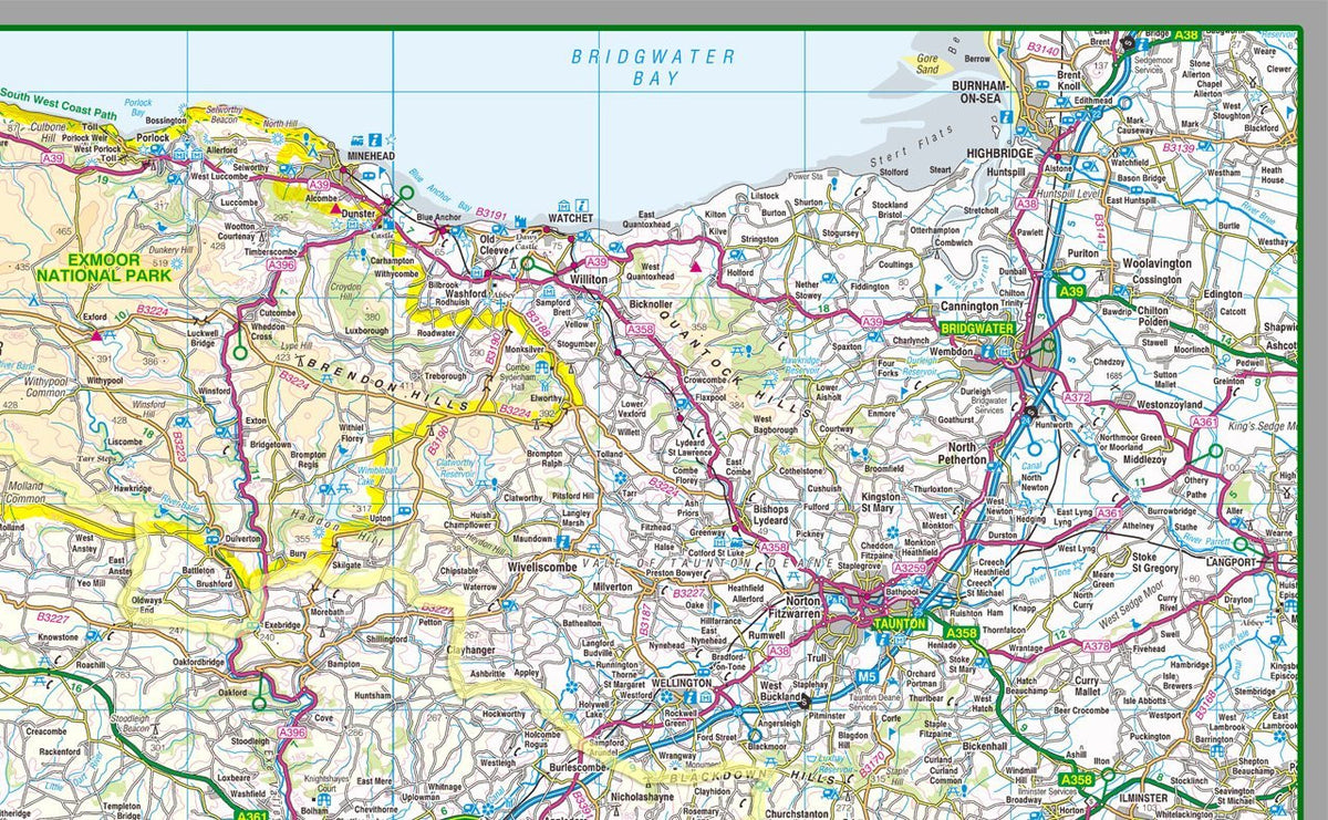 Devon County Map Tiger Moon