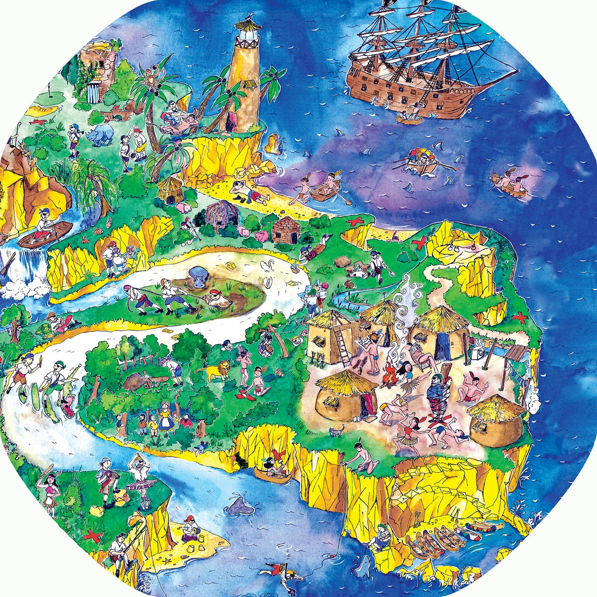 Erin's Treasure Island Tuff Tray Mat Insert – Tiger Moon