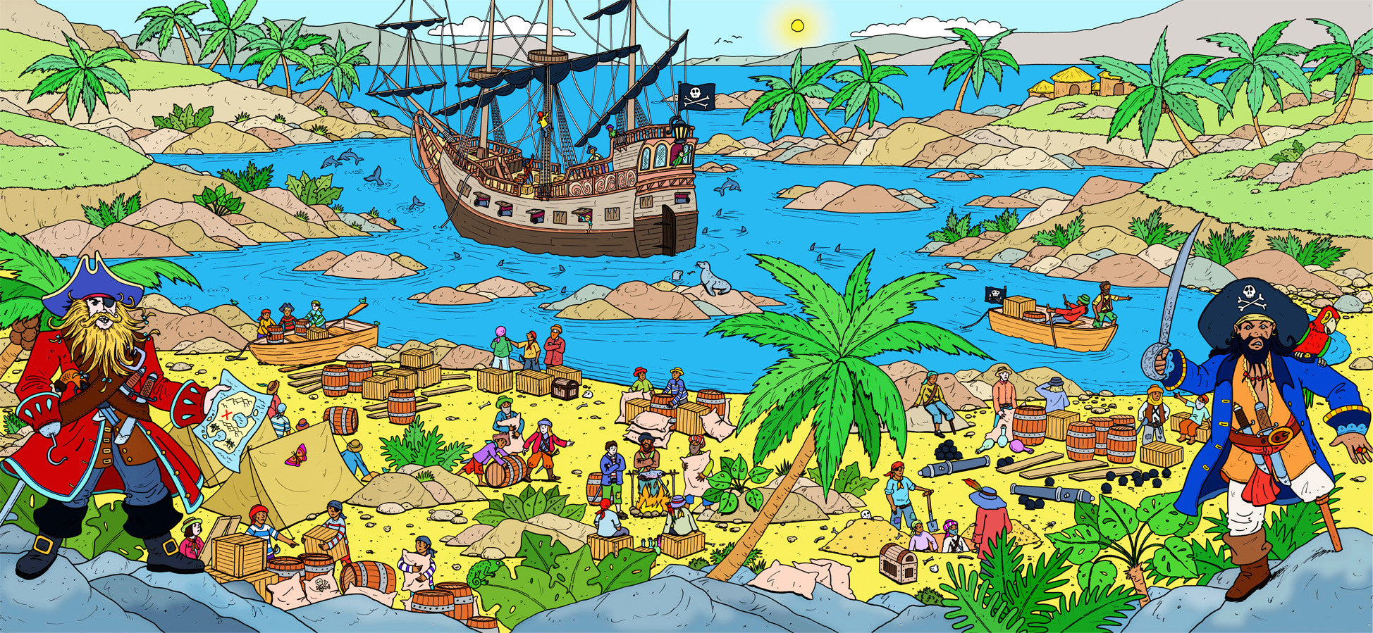 Pirate Scene Poster – Tiger Moon