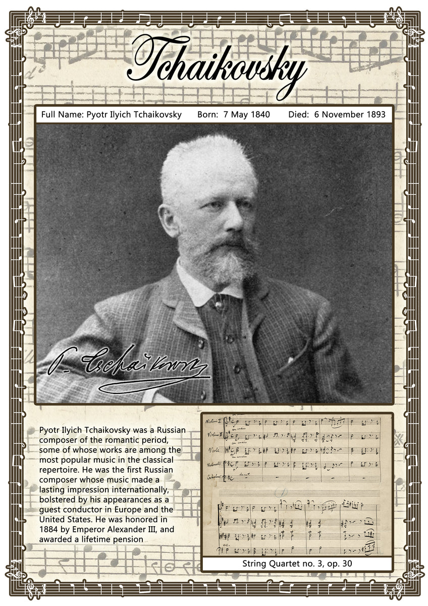 Tchaikovsky Music Composer Poster A2 – Tiger Moon