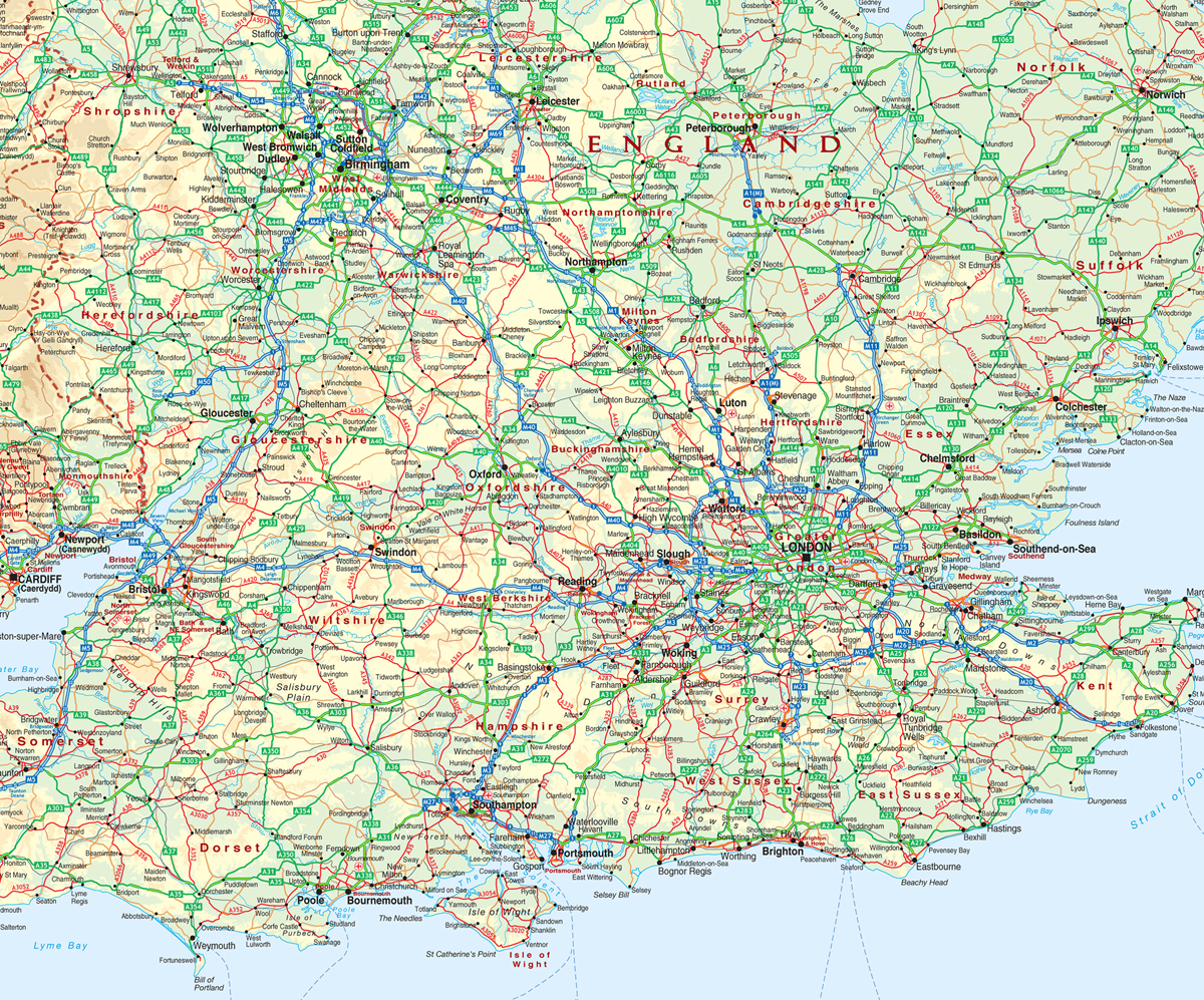 British Isles Physical Wall Map Xyz Maps