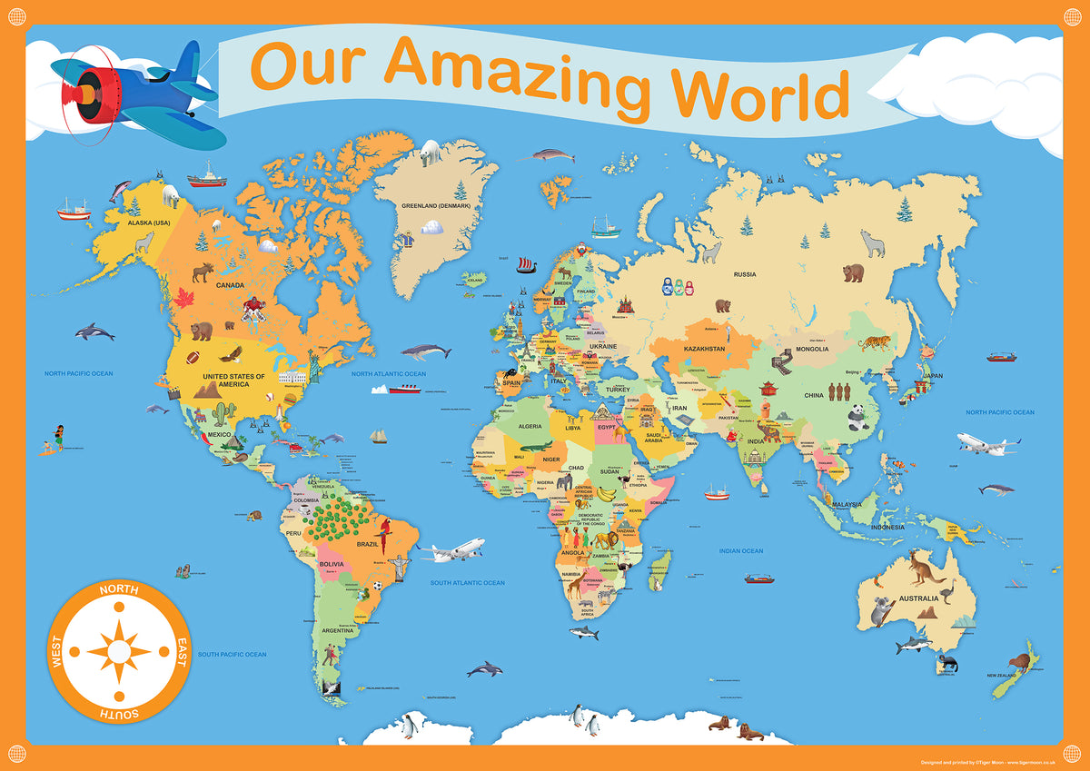 Our Amazing World Giant Play Mat – Tiger Moon