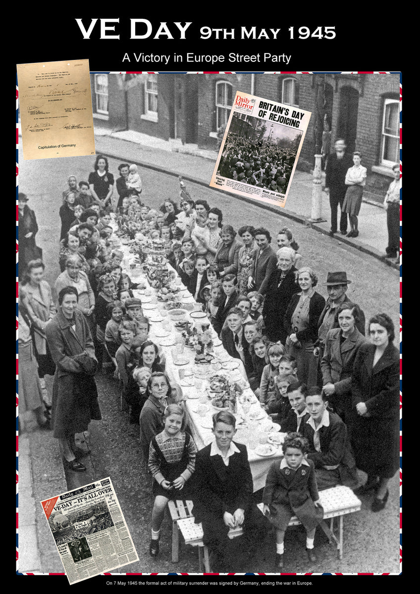 Set Of Four Educational A3 VE Day Posters – Tiger Moon