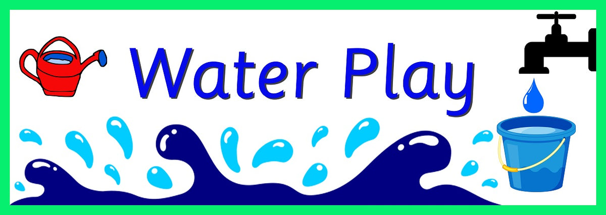 Outdoor Play Banner - Water Play – Tiger Moon